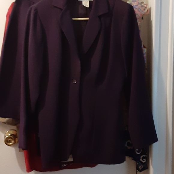 Stephanie Andrews | Skirts | Plum Colored Jacket Skirt Set | Poshmark